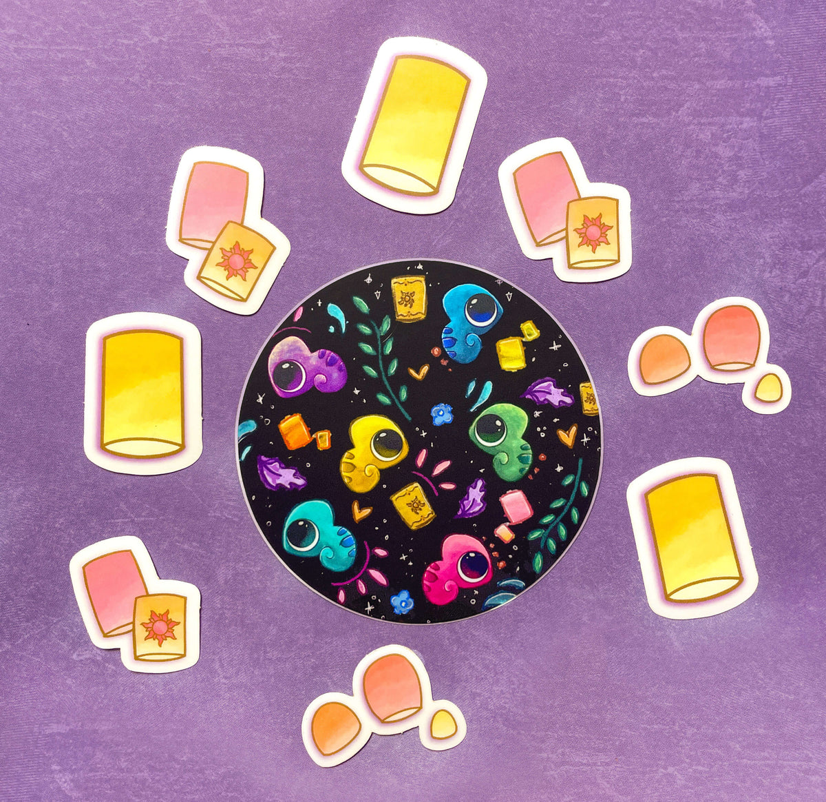 Colorful Chameleons Vinyl Sticker – Kathlene's Creations